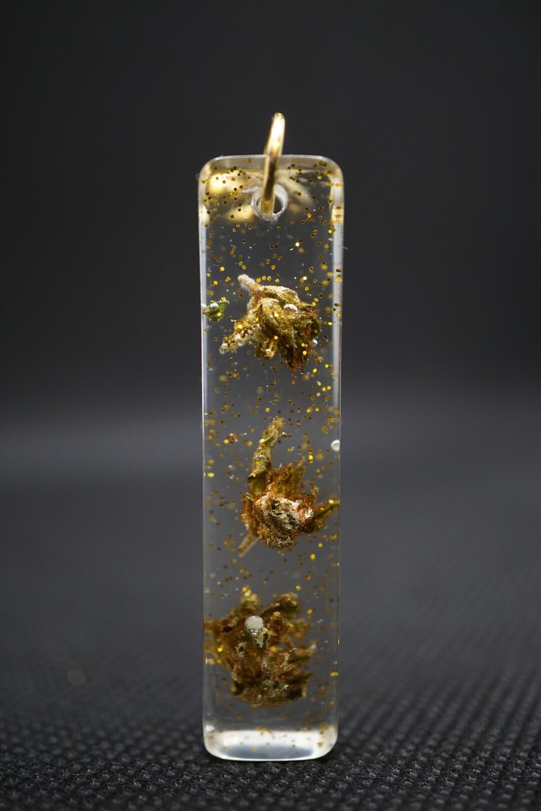 Pendant With Real Cannabis Flowers in Epoxy Resin - Etsy