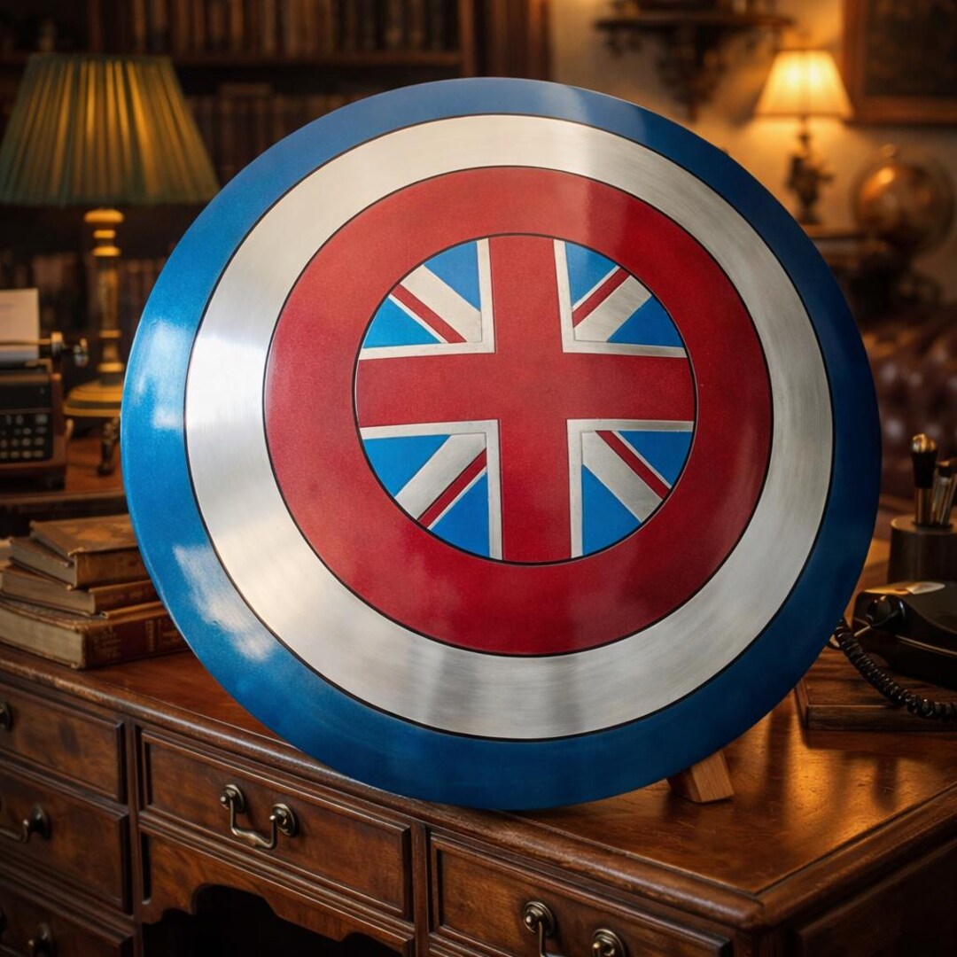 Captain America Metal Shield 24 Inch Wall Art Home Office Decor ...