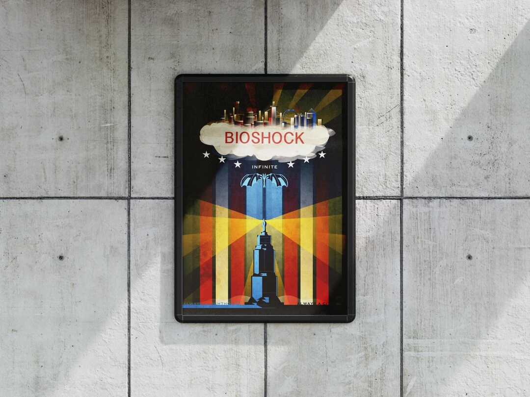 Bioshock Poster | Rapture City Wall Art | Gaming Decor | Retro Sci-fi ...