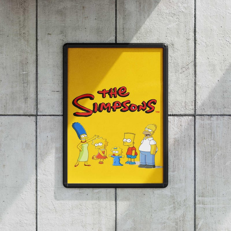 Simpsons Poster - Etsy UK