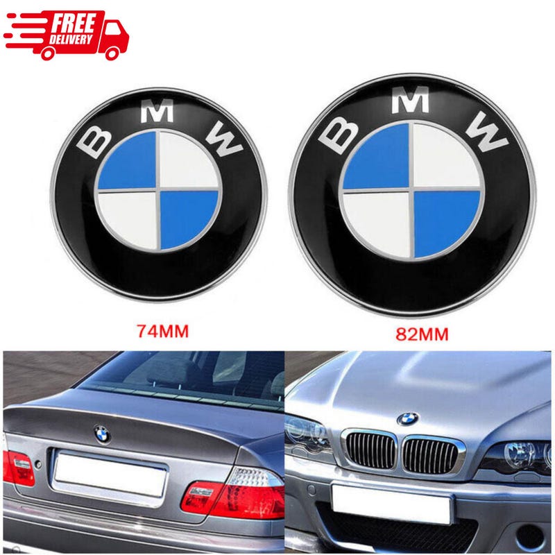 Bmw 74mm Trunk Emblem - Etsy