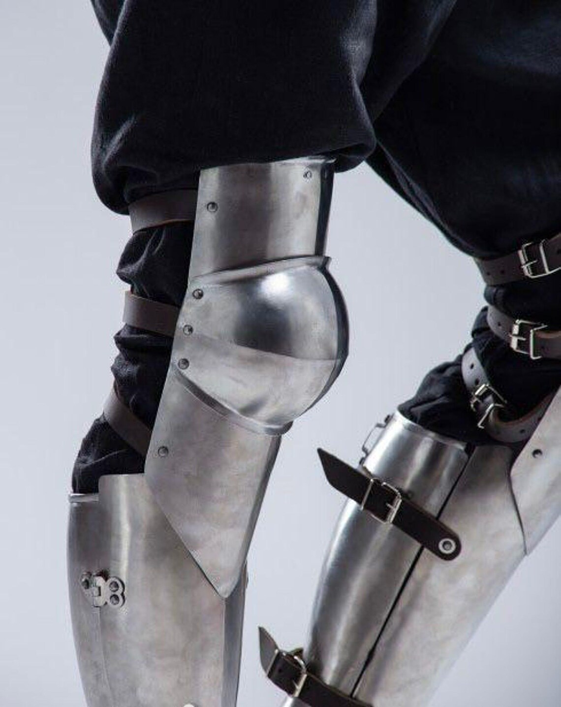 Handmade Medieval Knight Leg Armor | 18ga Mild Steel LARP Leg Guards - Etsy