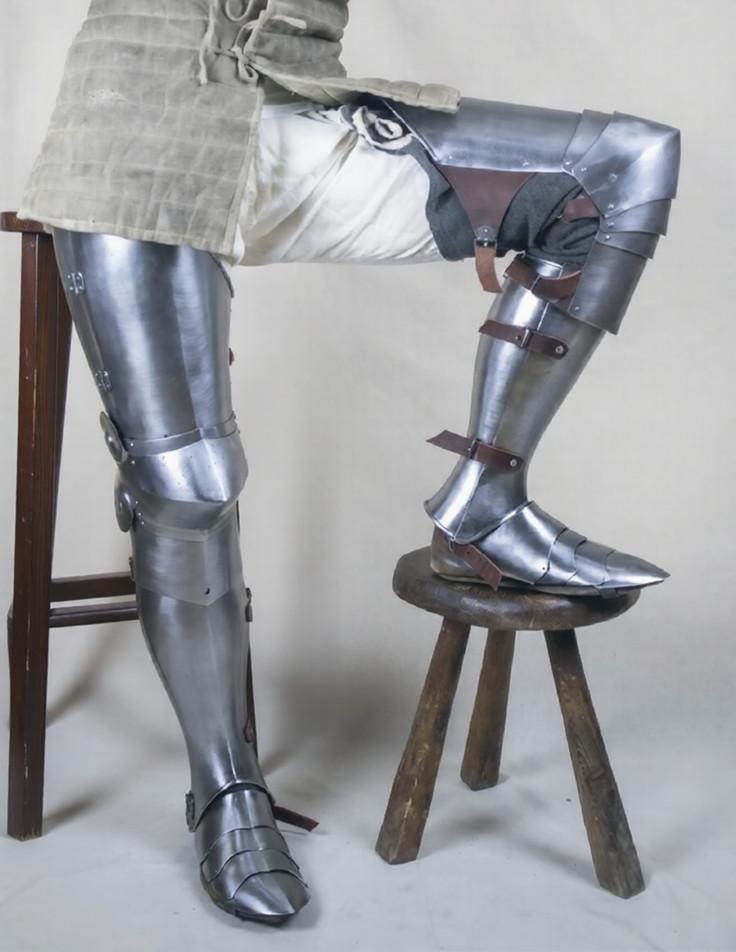 Handmade Steel Gothic Leg Armor Set | Medieval Knight Greaves - Etsy