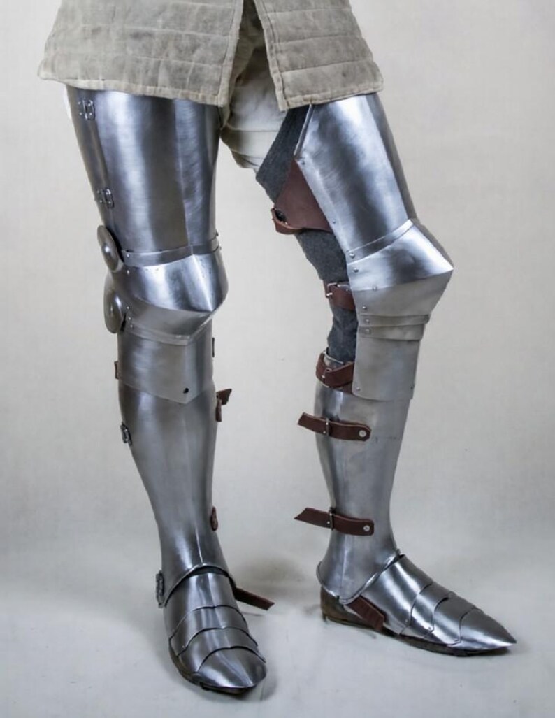 Handmade Steel Gothic Leg Armor Set | Medieval Knight Greaves - Etsy