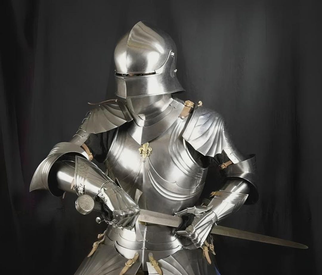 German Gothic Armor Suit ~ Half Body Armor Suit ~ 15th Century Larp ...