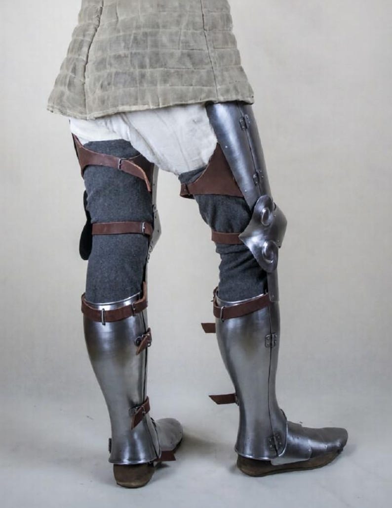 Handmade Steel Gothic Leg Armor Set | Medieval Knight Greaves - Etsy