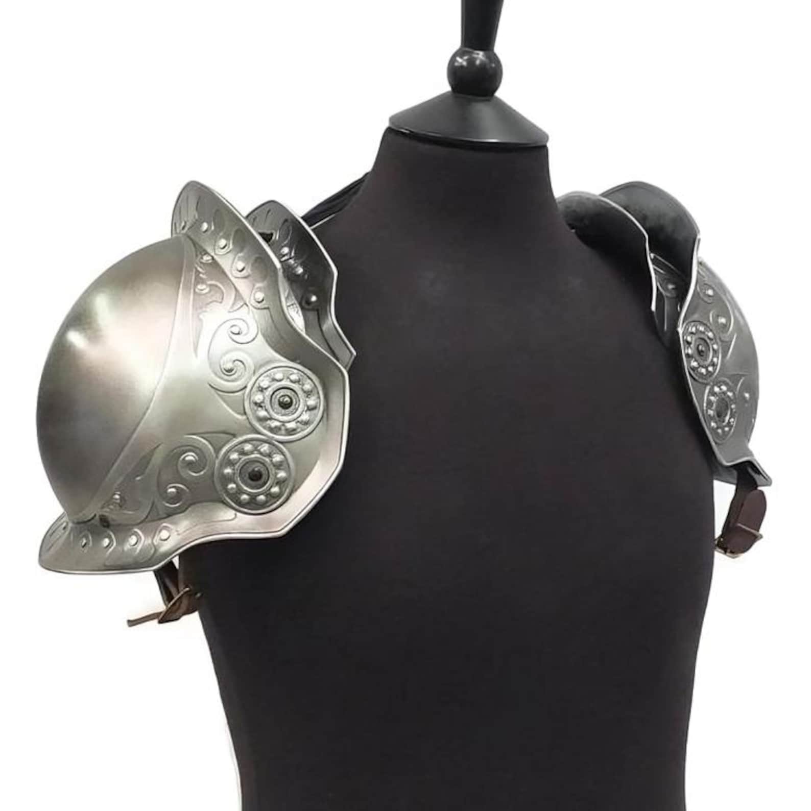 Fantasy Style Paladin Neck Armour Gorget and Pauldrons Larp and Cosplay ...