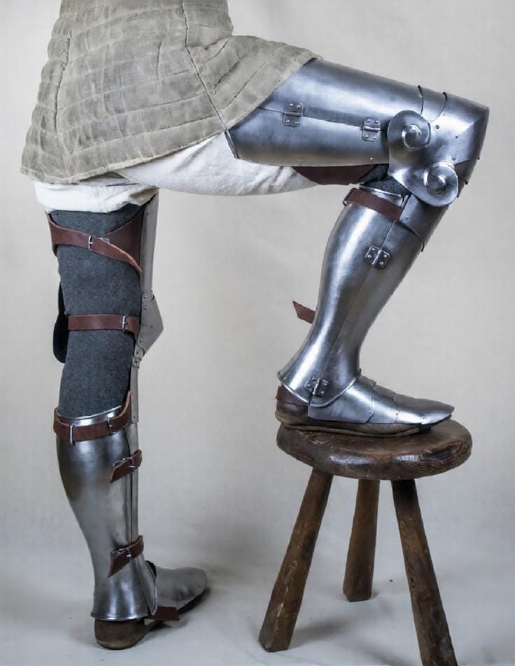 Handmade Steel Gothic Leg Armor Set | Medieval Knight Greaves - Etsy