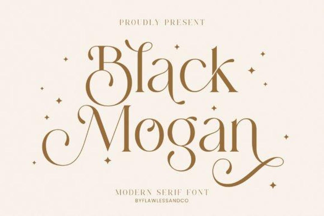 Black Mogan Font | Elegant Handwritten Script | Stylish Calligraphy ...