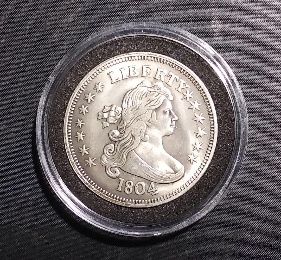 Super Rare 1804 "draped Bust Dollar" Silver Plated Copy of Second ...
