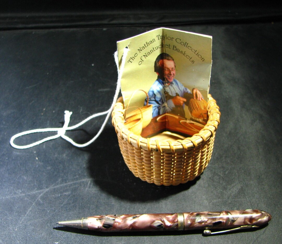 Exquisite and Rare Mini Nathan Taylor NANTUCKET BASKET From Nathan's ...