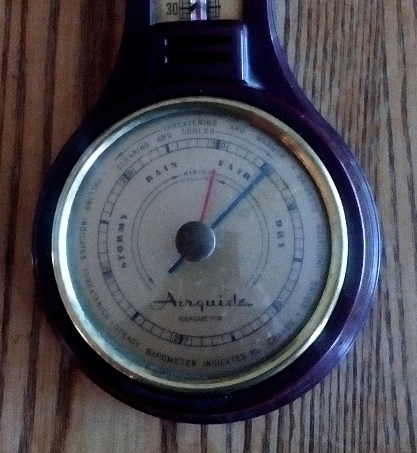 Antique AIRGUIDE USA Made Bakelite Deco Weather Station Barometer in ...