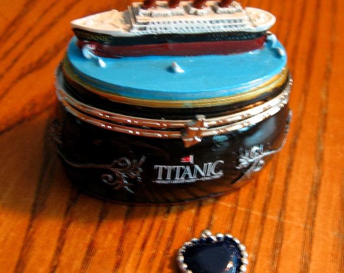 Souvenir TITANIC Trinket Box W/heart of the Ocean From the Titanic ...