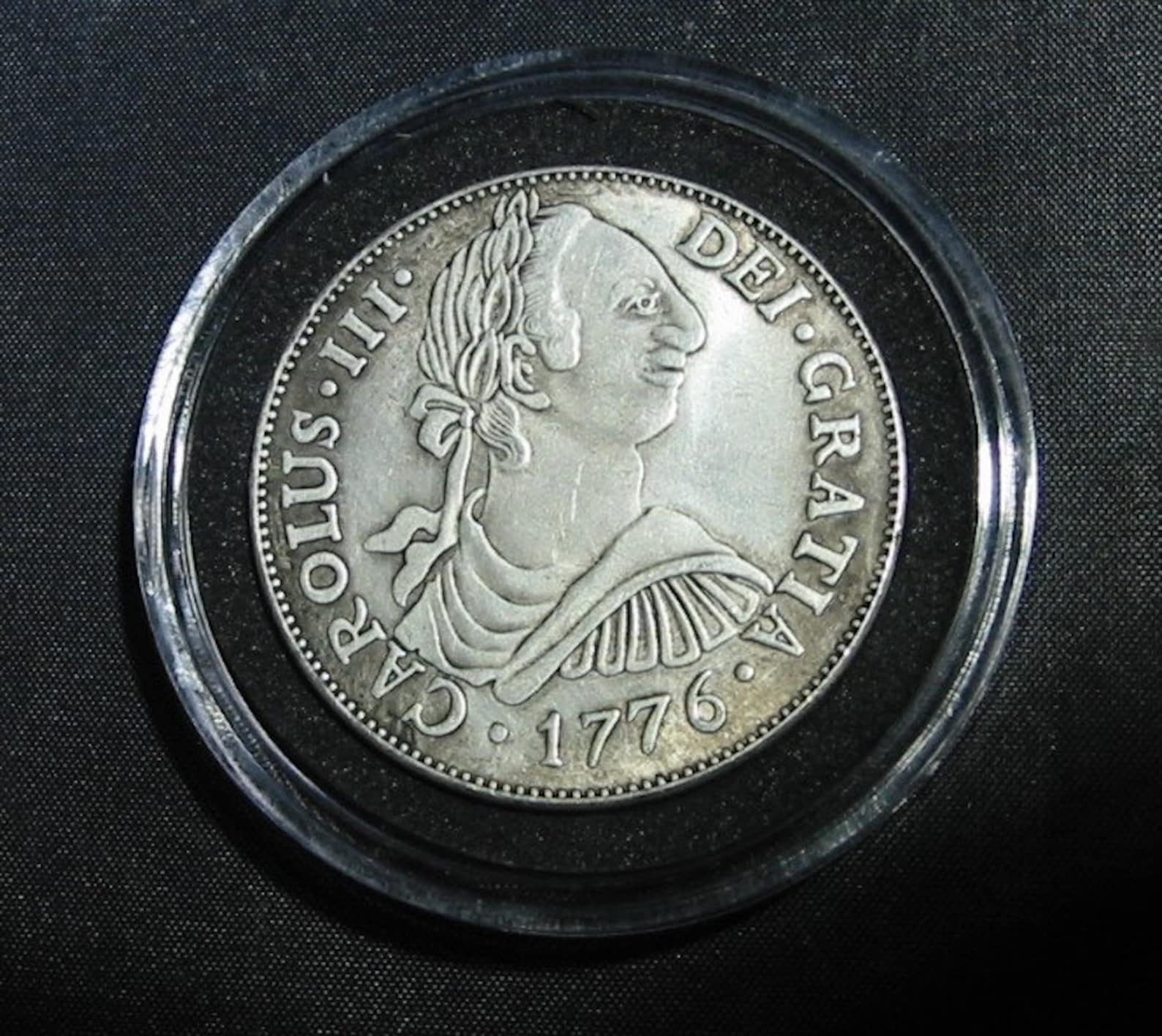 1776 SPAIN 8 Reales "piece of Eight" Spanish Dollar Silver Coin Tribute ...