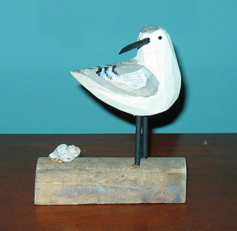 Cute Shore Bird SANDPIPER all Wood Carving on Driftwood type | Etsy