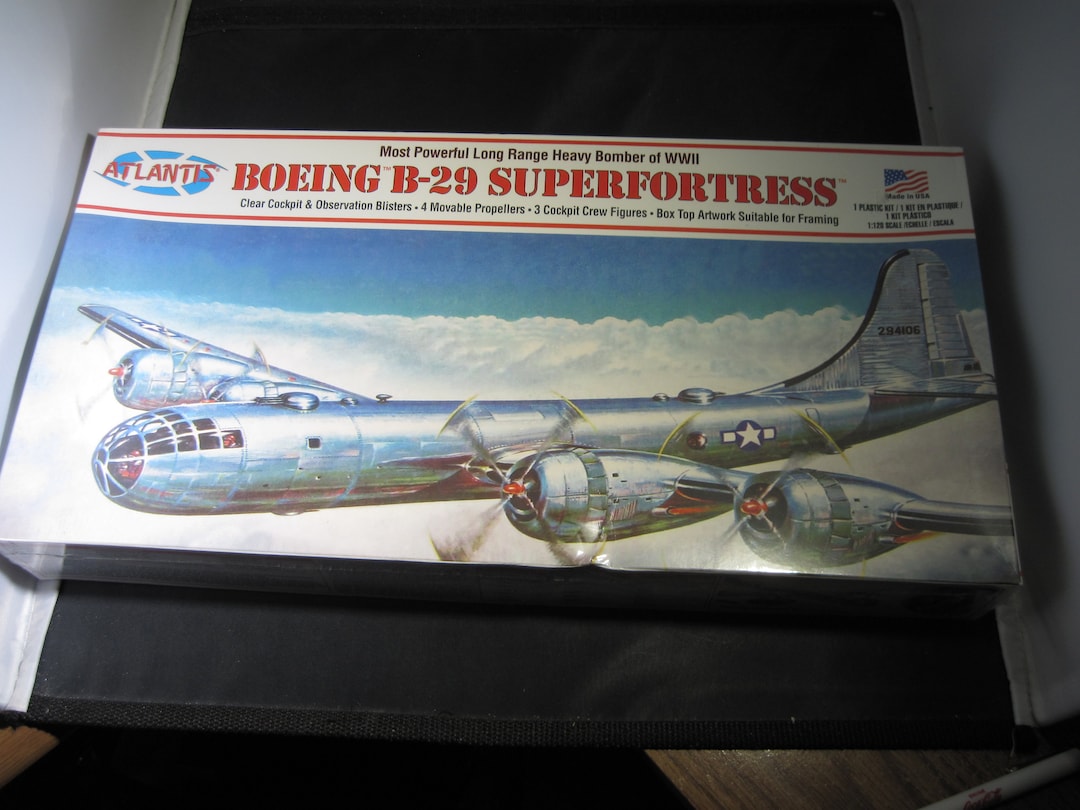 Atlantis USA Made From Old Molding B29 SUPERFORTRESS Model Kit- Sealed ...