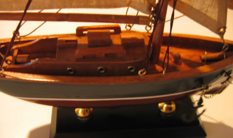 Wooden Ship Model FRIENDSHIP Like GAFF SLOOP 9 Long | Etsy