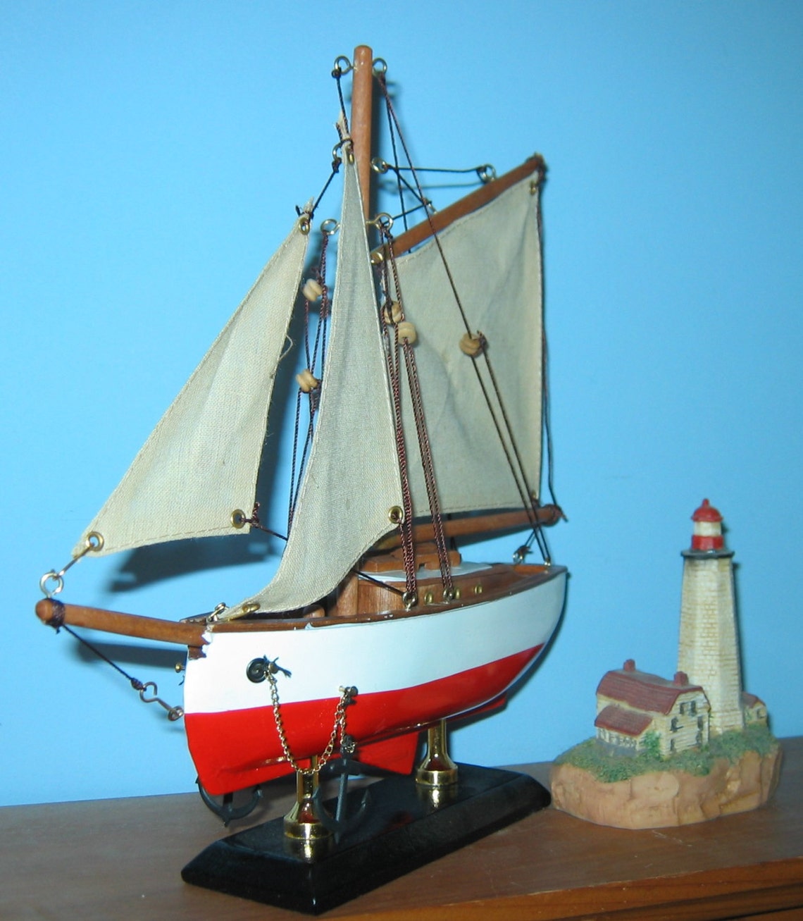 Wooden Ship Model FRIENDSHIP like GAFF SLOOP 9 Long | Etsy