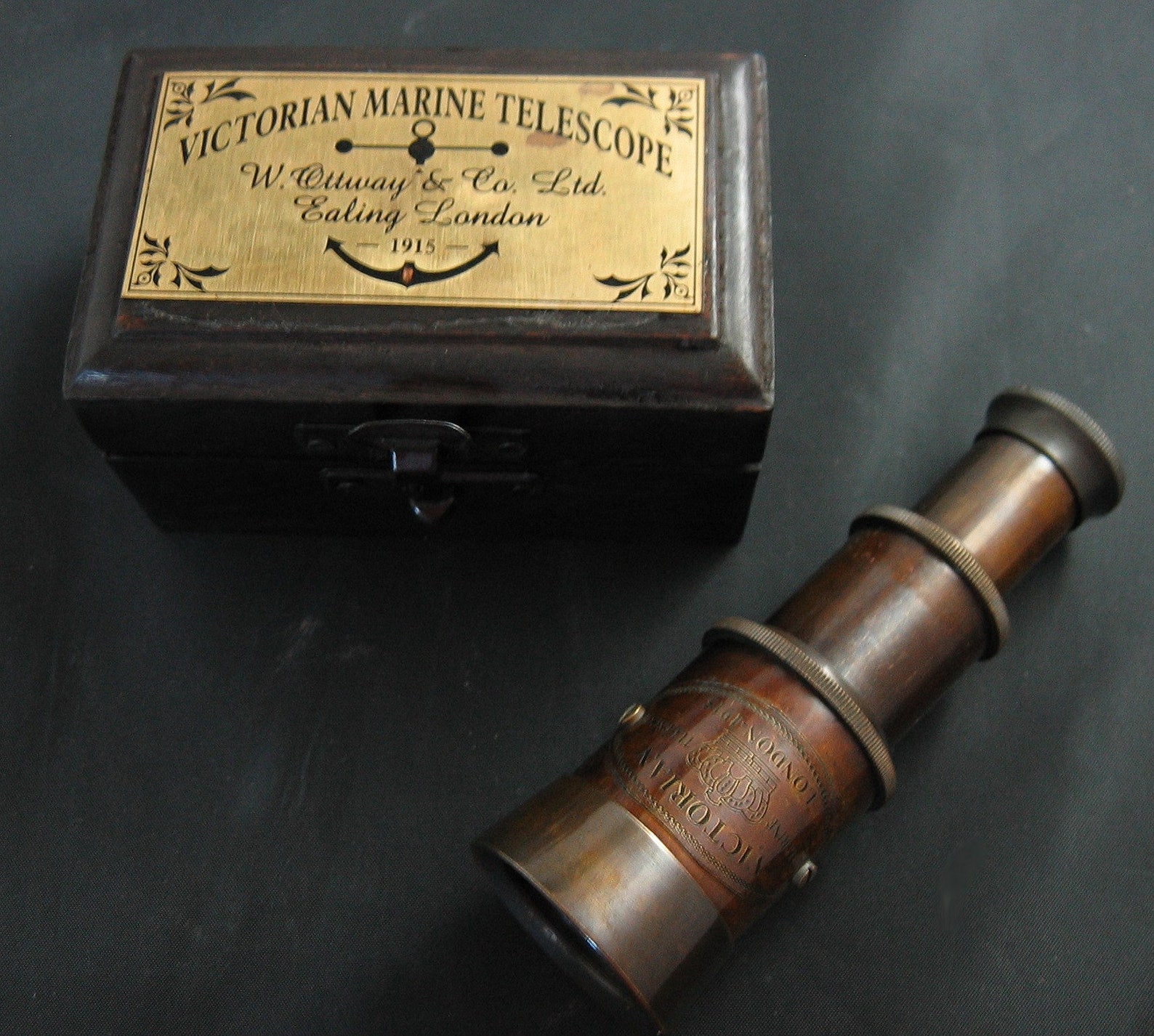 Victorian Marine Mini Telescope Spyglass Antiqued Brass in - Etsy