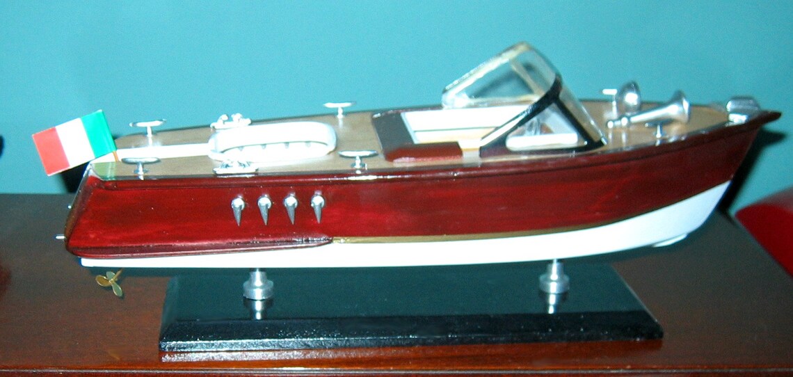 Wooden Boat Model Riva Aquarama MAHOGANY Runabout SPEED BOAT - Etsy