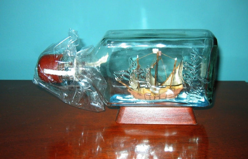 Ship in a Bottle COLUMBUS Historic SHIP pinta New | Etsy