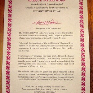 Sandy Hook Lighthouse, 1767 BEAUTIFUL WOOD Inlay MARQUETRY by Hudson ...