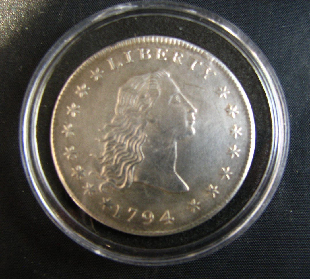 Rare 1794 "flowing Hair" Silver Plated Copy of Proof USA Coin in ...