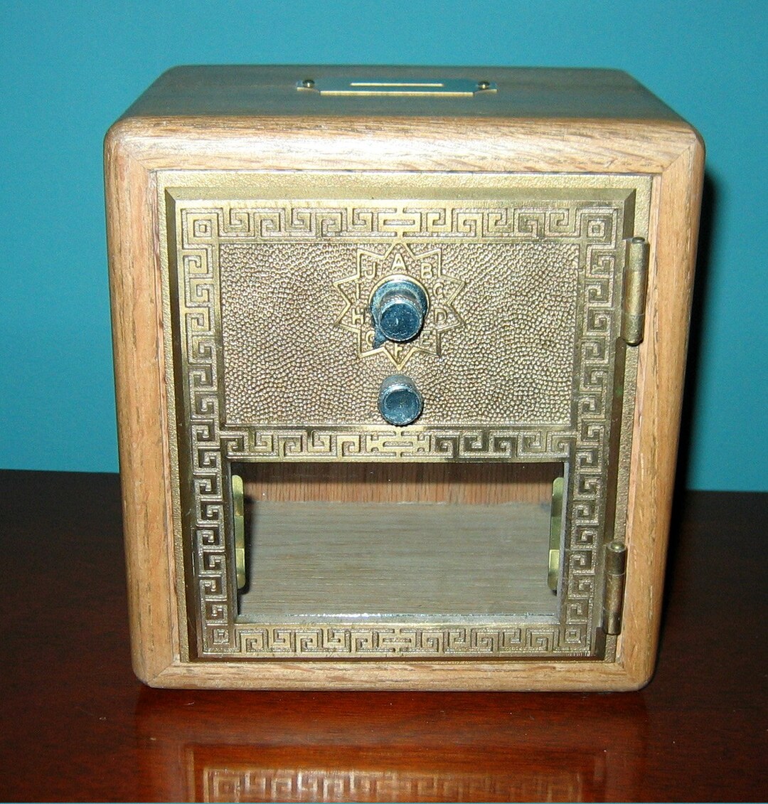 Larger Antique POST OFFICE Lockbox Bank From Old Post Office Boxes ...