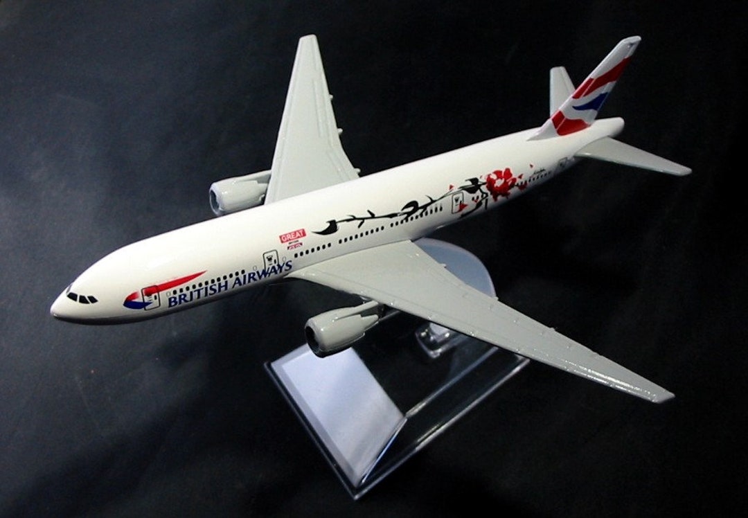 Mini Diecast BRITISH AIRWAYS 777 "rose Bamboo" Livery Jet Airplane on ...