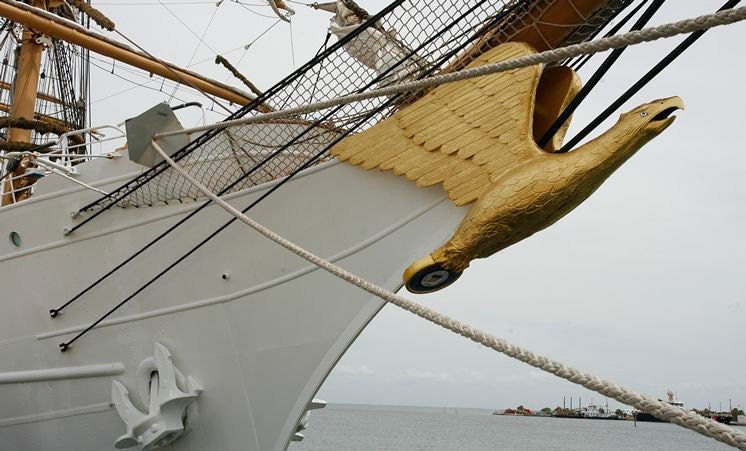 Wooden COAST GUARD Bark EAGLE Model Ship 7 Long Fully - Etsy
