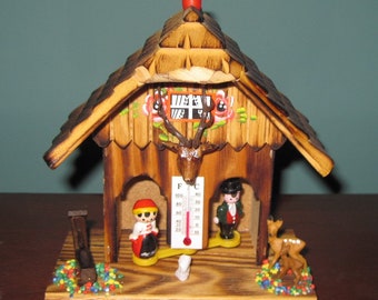 The Vermont Country Store Wooden German Weather House Hand Painted ...