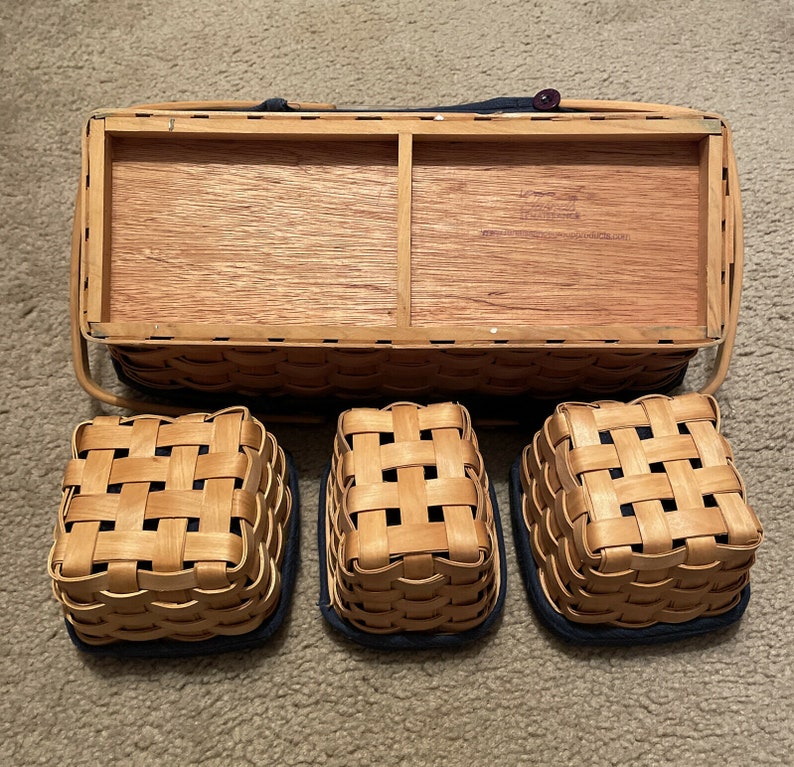Wonderful Set of 4 TASKETS RENAISSANCE Nesting BASKETS W Blue - Etsy