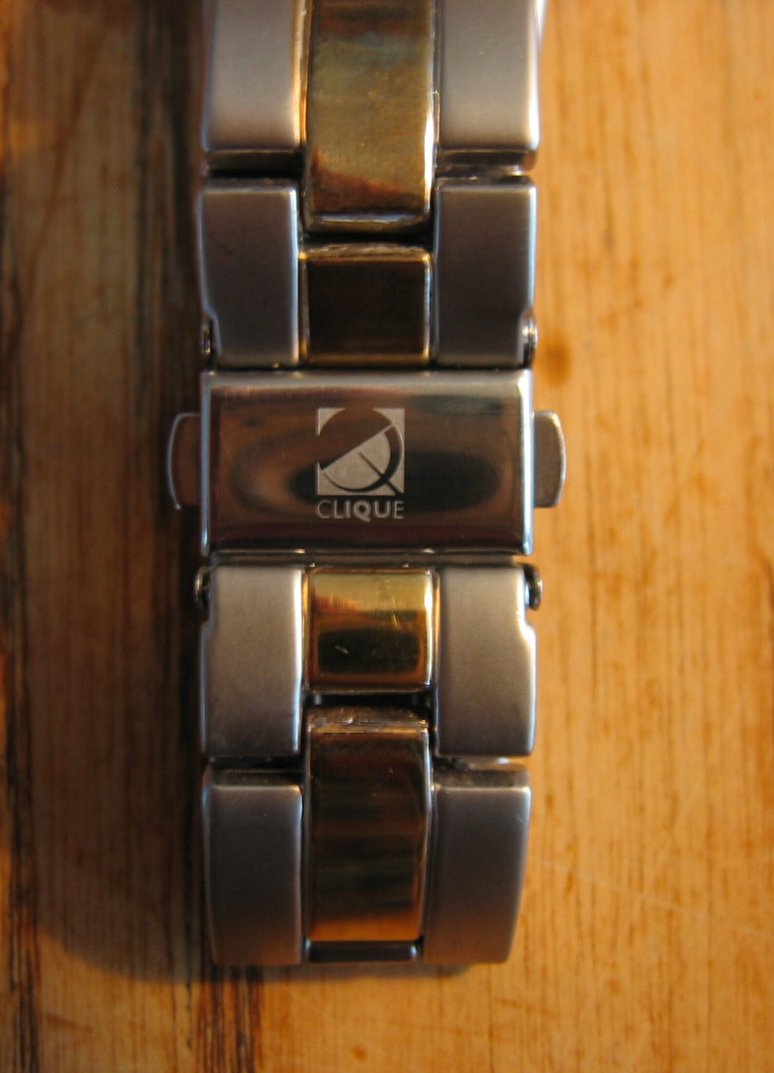 Two Tone Men's CLIQUE Watch All Stainless Steel, Water Resistant ...
