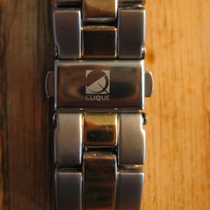 Two Tone Men's CLIQUE Watch All Stainless Steel, Water Resistant ...