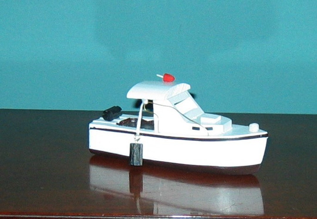 Wooden Mini MAINE LOBSTER BOAT Model 5" Long- Fully Assembled - Etsy