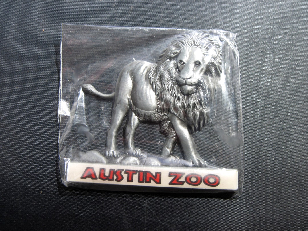 Vintage Pewter Souvenir of the AUSTIN ZOO, a Rescue Zoo in Austin ...