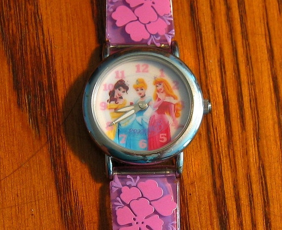 DISNEY Licensed DISNEY PRINCESSES Watch W/ Purple Strap/ Fresh | Etsy