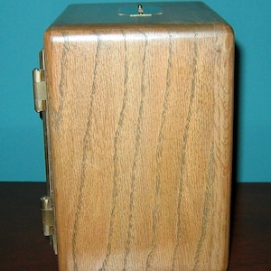 Larger Antique POST OFFICE Lockbox Bank From Old Post Office Boxes ...