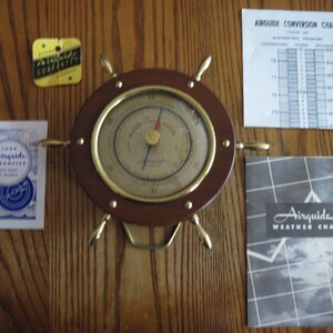 Prisitne Mint in Bos Marine Barometer by Airguide Instruments, USA 7 ...