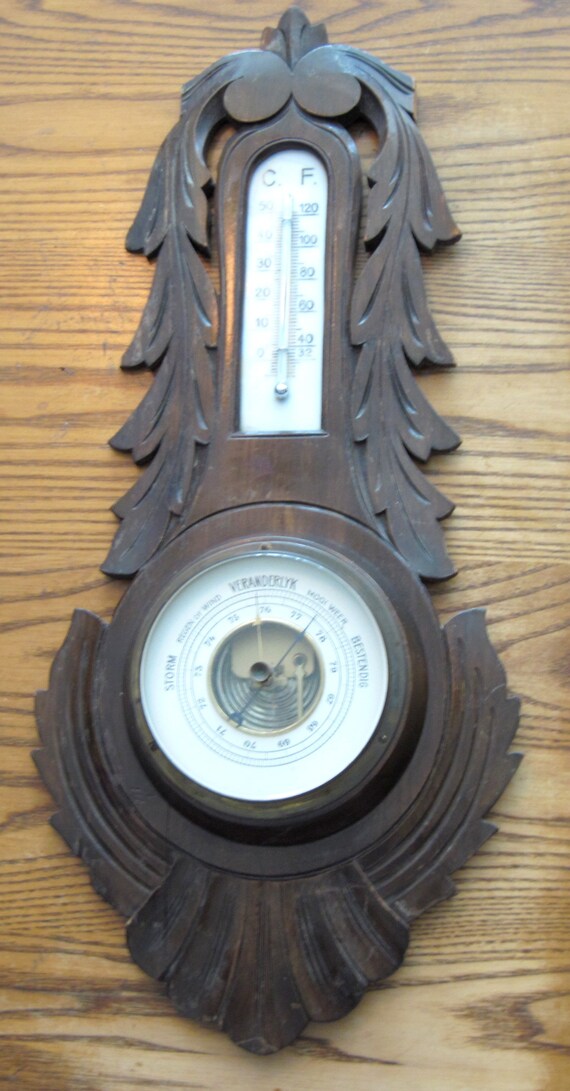Antique German Aneroid Barometer