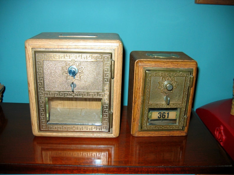 Larger Antique POST OFFICE Lockbox Bank From Old Post Office | Etsy