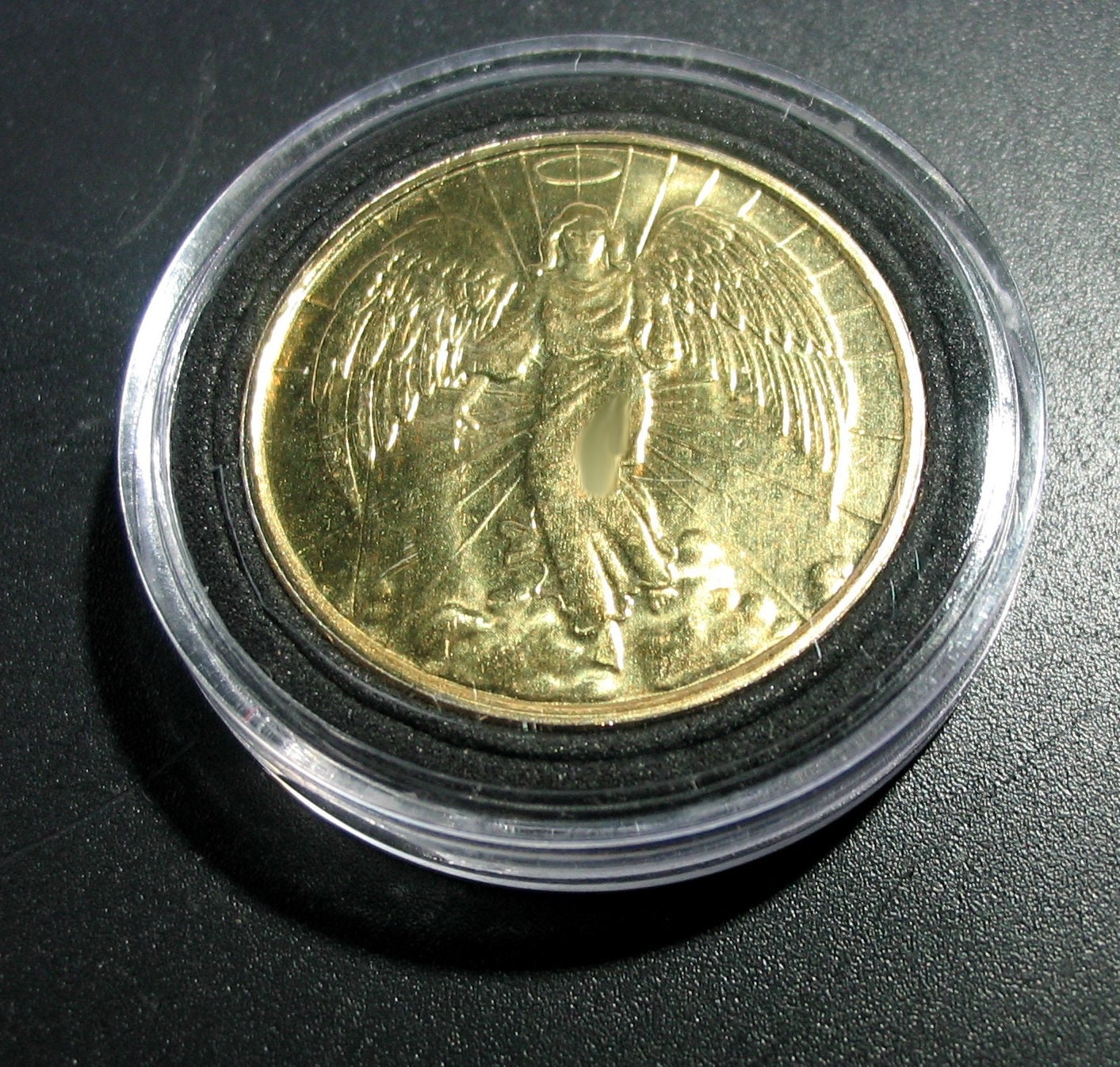 Beautiful Mint Angel Coin/medal in Protective Capsule- Guardian ...