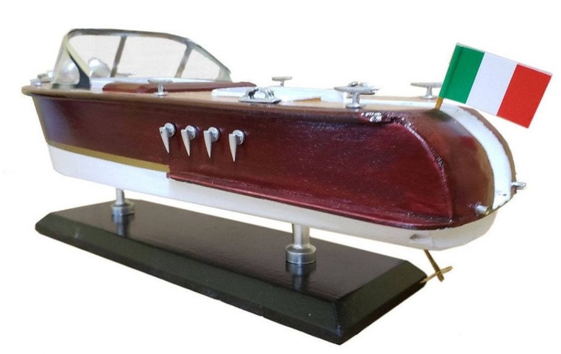 Wooden Boat Model Riva Aquarama MAHOGANY Runabout SPEED BOAT - Etsy