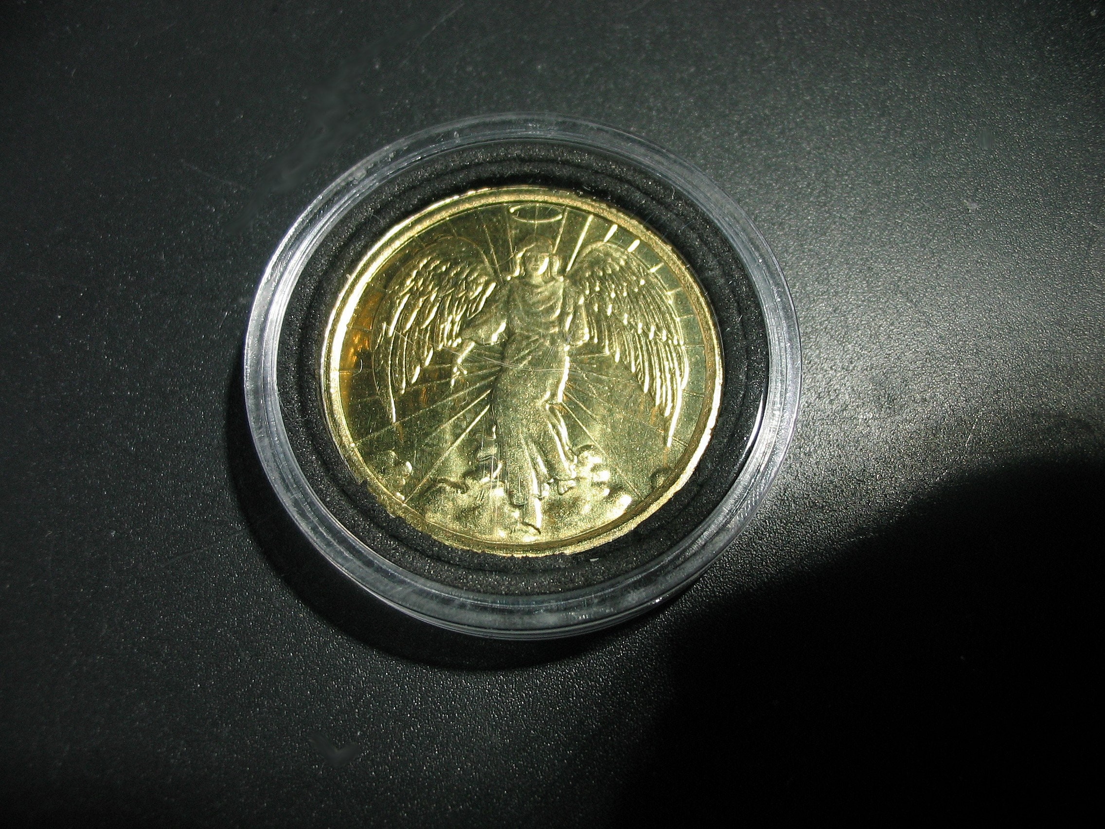 Beautiful Mint Angel Coin/medal in Protective Capsule- Guardian ...