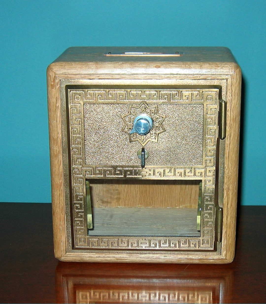 Larger Antique POST OFFICE Lockbox Bank From Old Post Office Boxes ...