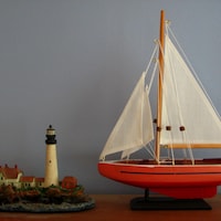 Handmade Wooden Assembling Building Kits Ship Model Wooden Sailboat ...