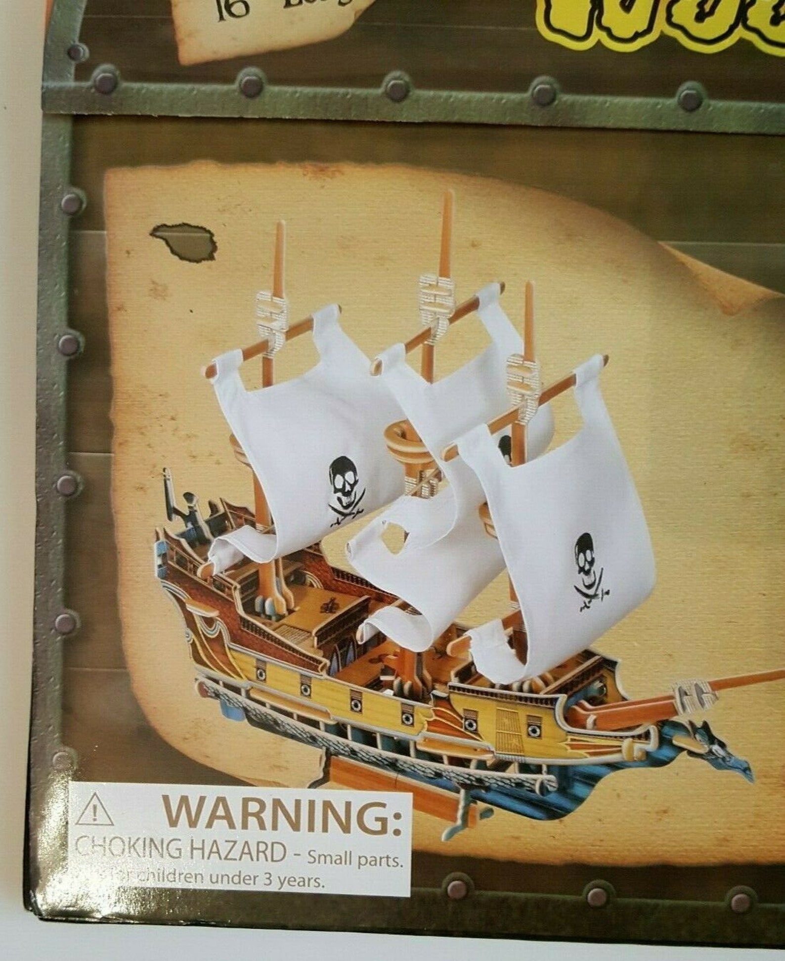 PIRATE SHIP Wood and Cloth Model Kit Big 16 Long Sealed - Etsy