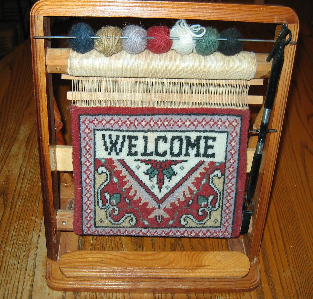 Crafted Loom Weaver WELCOME RUG for a Perfect Gift for Your Weaver ...