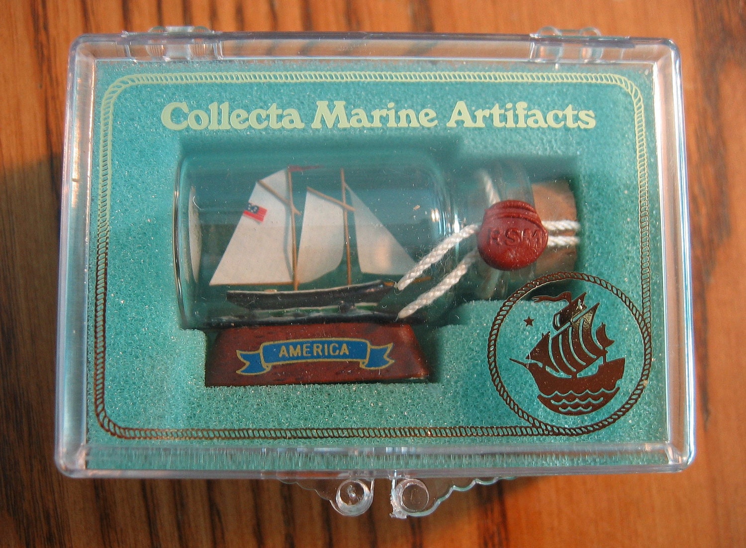 Mini Ship in a Bottle Historic YACHT AMERICA New OLD Stock | Etsy