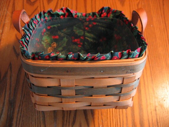 Vintage '96 Signed ROYCE CRAFT Christmas Basket 7 | Etsy